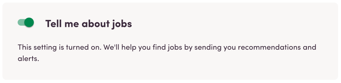 Set your profile visibility and job notifications on Mable