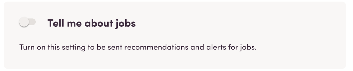 Set your profile visibility and job notifications on Mable