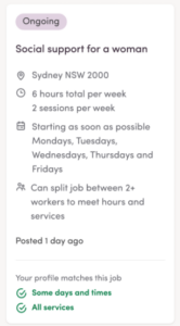 Discover how your Mable profile matches job posts